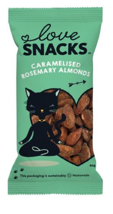Love Snacks Caramelised Rosemary Almonds 40g – Santos