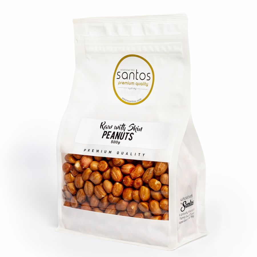 Peanuts with Skin Raw 500g – Santos